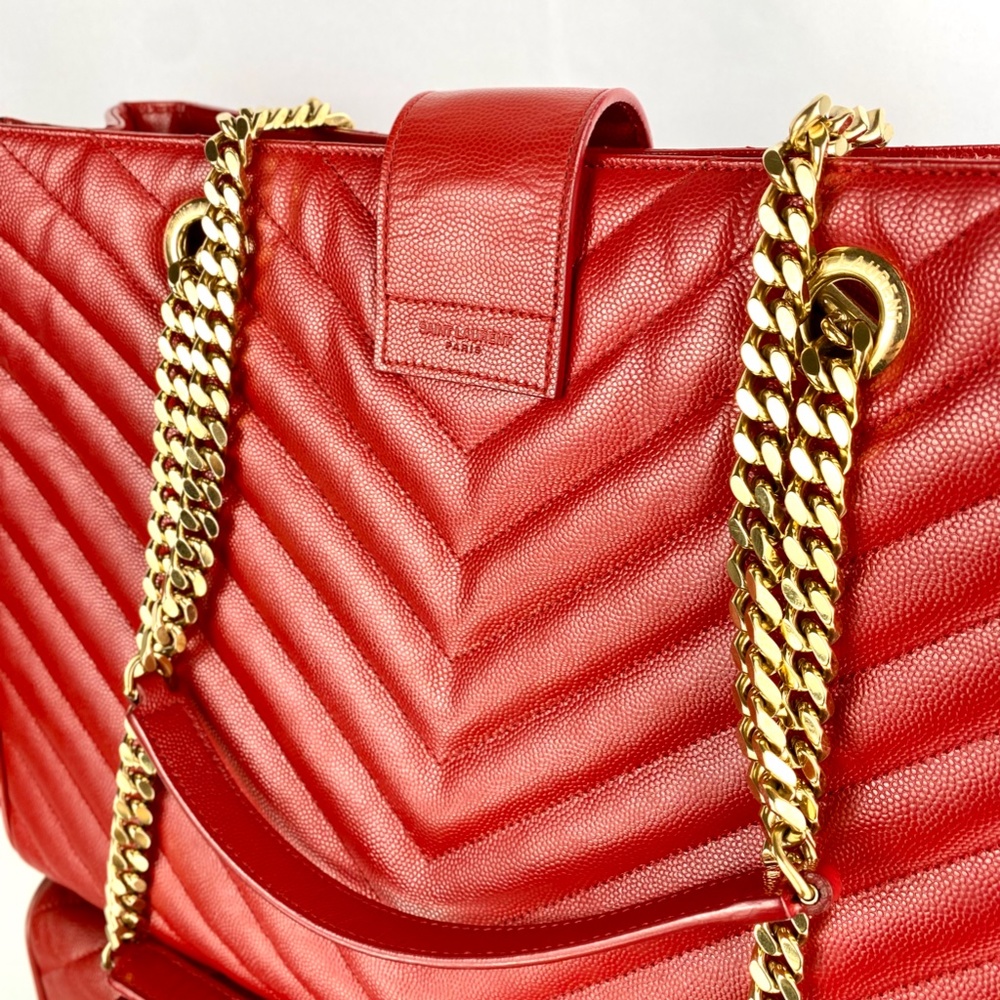 Ysl Red Cassandre Tote. - Gem